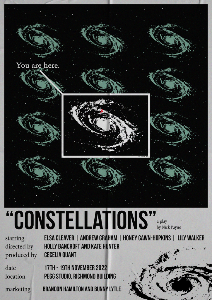 Constellations by Nick Payne at Pegg Studio Theatre Bristol